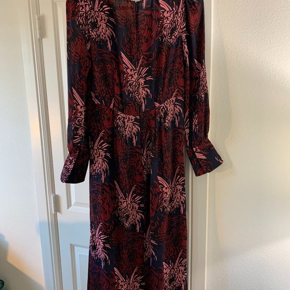 A.L.C. | Dresses | Alc Bailey Long Sleeve Printed Midi Dress | Poshmark
